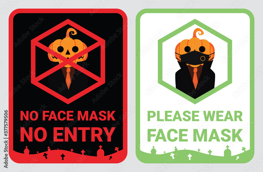 No face mask, No entry to protect & prevent from Coronavirus or Covid ...