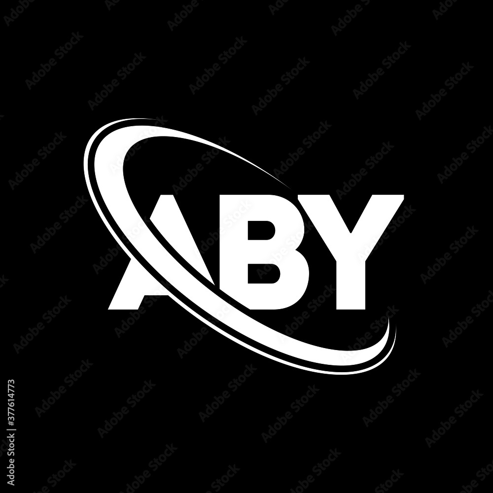 ABY logo. A B Y design. White ABY letter. ABY/A B Y letter logo design ...