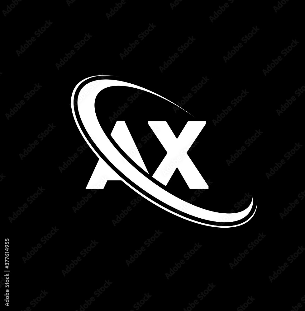 AX logo. A X design. White AX letter. AX/A X letter logo design ...