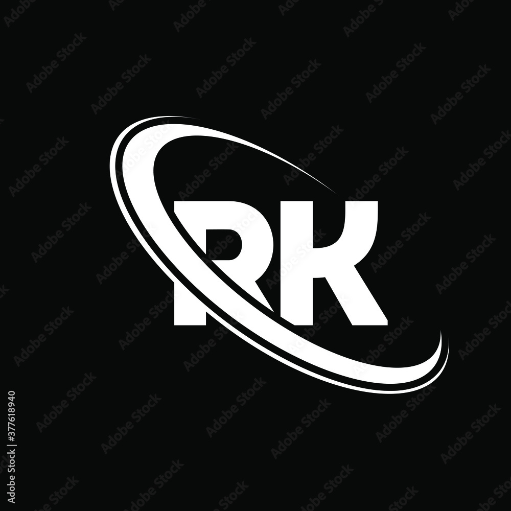 RK logo. R K design. White RK letter. RK/R K letter logo design ...