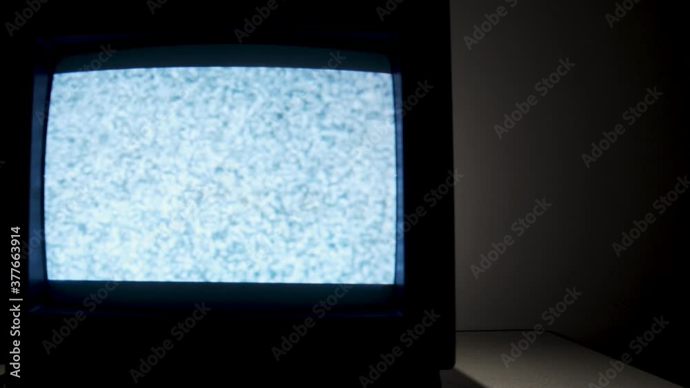 Old analog TV with static as a picture. No signal for a TV. Stock Video ...