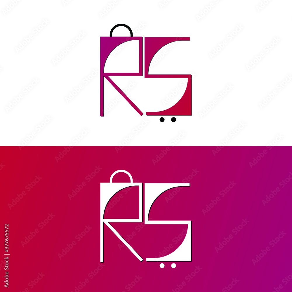 rs shop logo design images,photo & vector Stock Vector | Adobe Stock