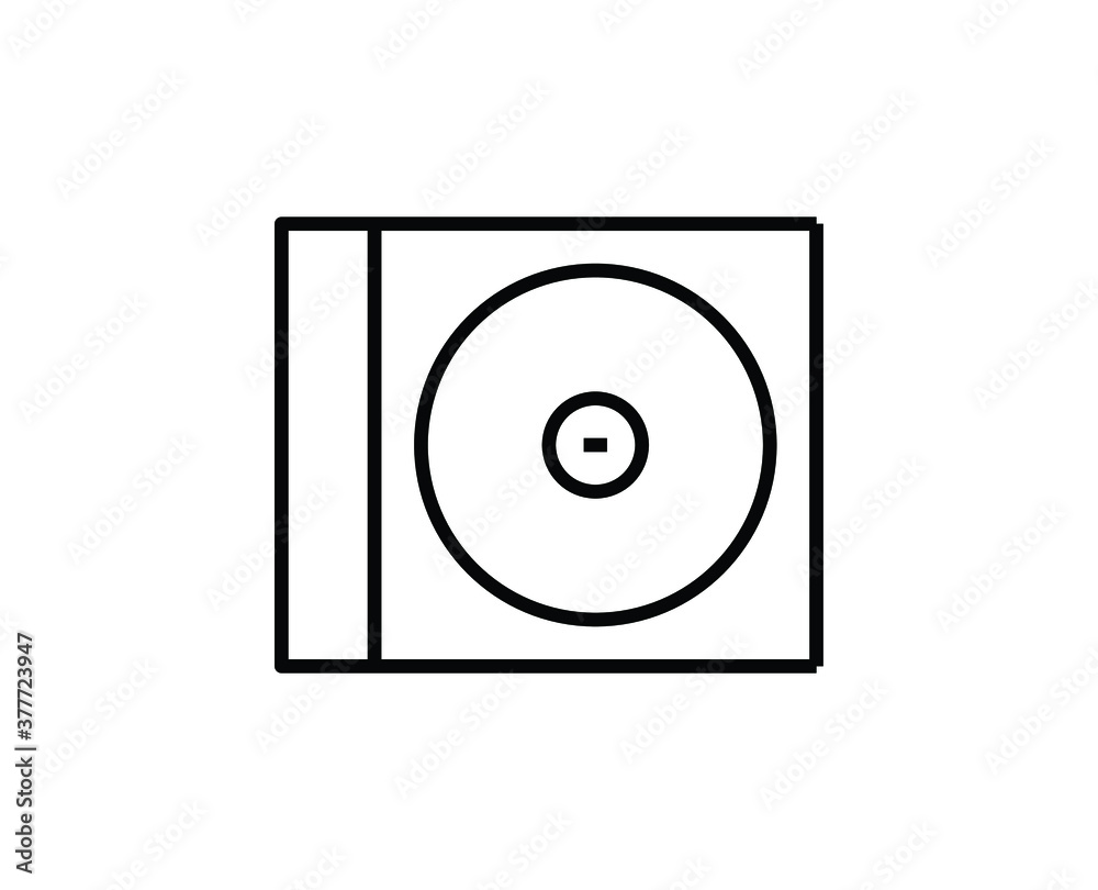 Vecteur Stock CD Case icon CD drive icon. Elements of web icon. Premium ...