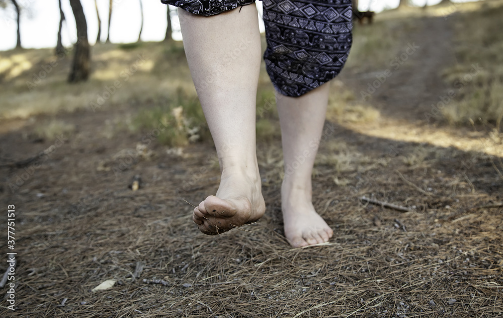 Bare feet on the ground Stock Photo | Adobe Stock