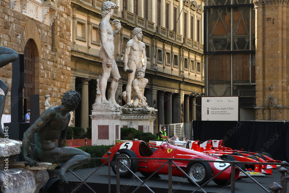 Florence, September 2020: Ferrari 500 F2 F1 of year 1952 and other ...