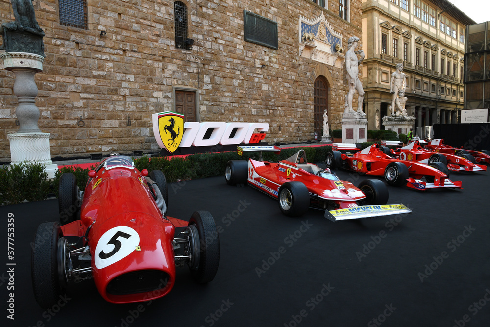 Florence, September 2020: Ferrari 500 F2 F1 of year 1952 and other ...