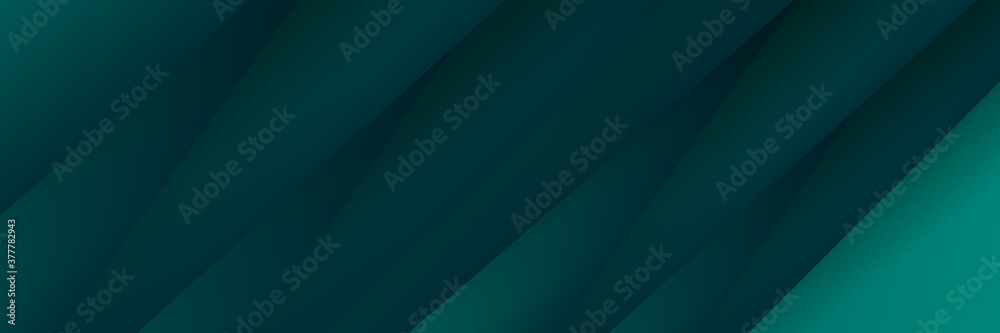 Modern dark green abstract banner background. Abstract green light line ...