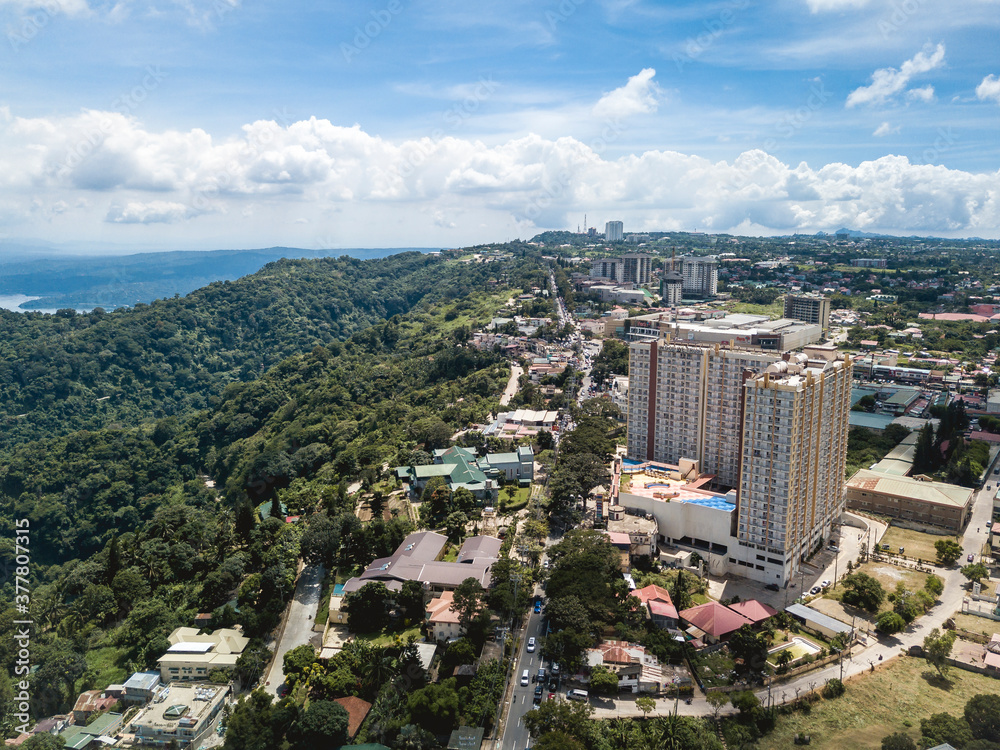 Tagaytay, Philippines - Aerial of Tagaytay city skyline. New ...