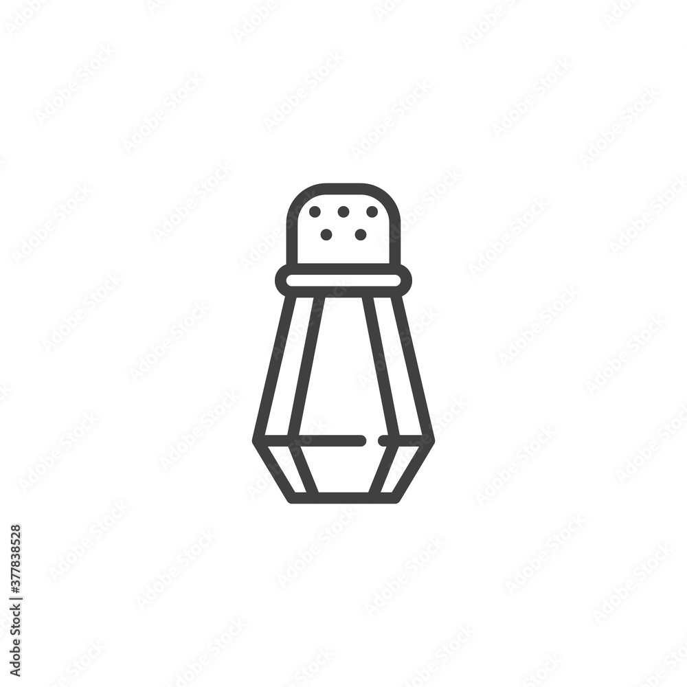 Salt shaker line icon. linear style sign for mobile concept and web ...