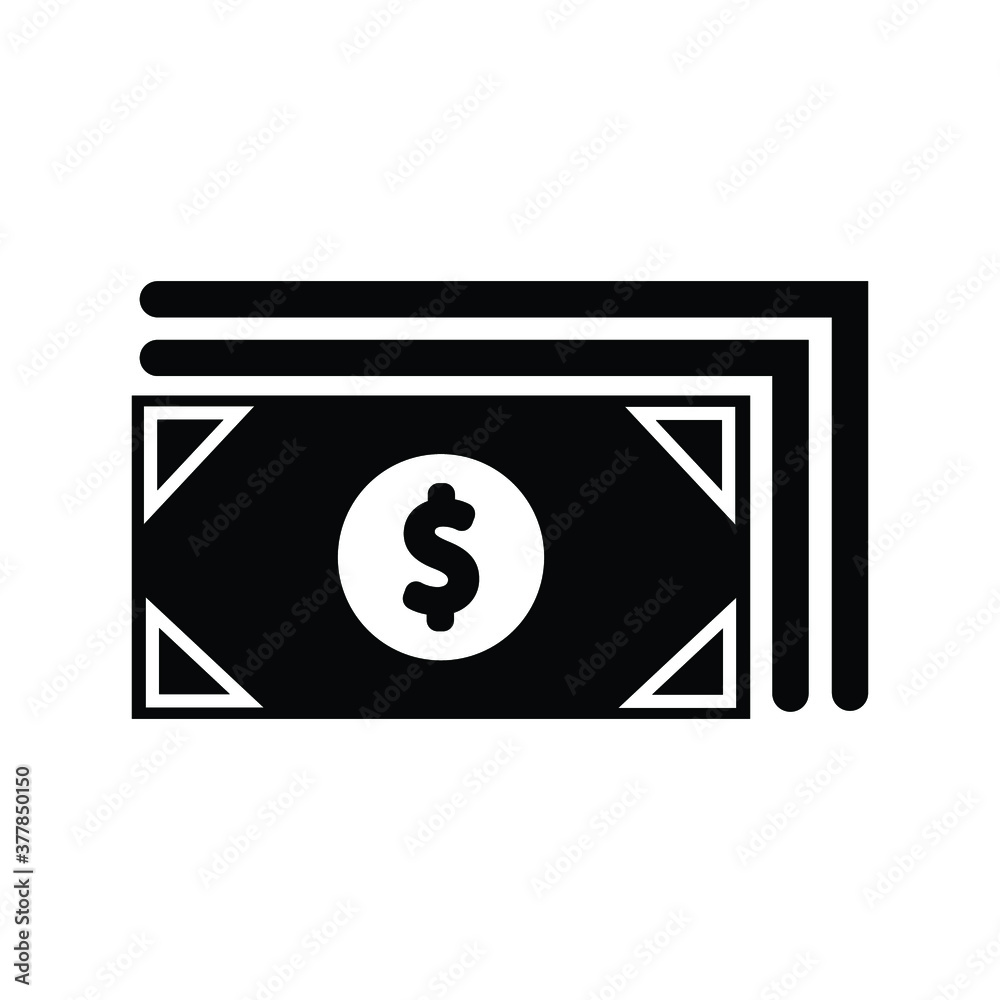 Money icon for apps and websites Stock Vector | Adobe Stock