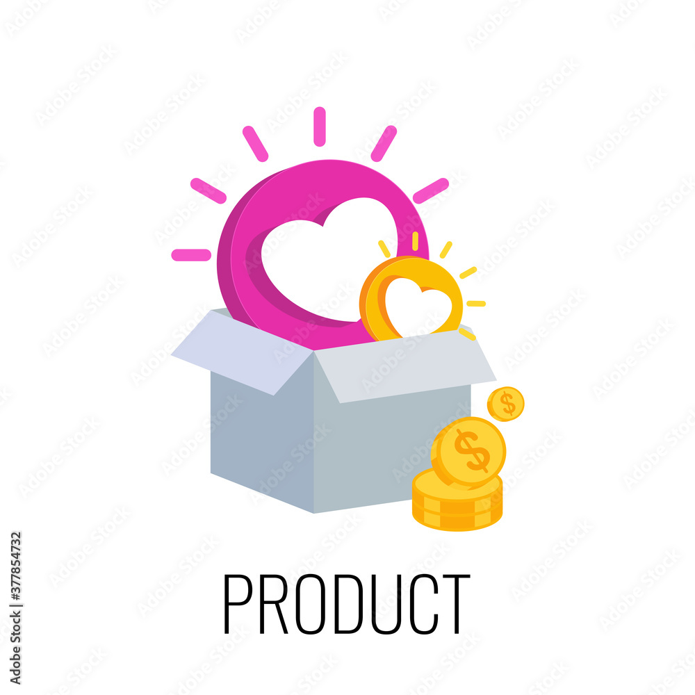 Product Infographics Icon. Successful content marketing strategy. Stock ...