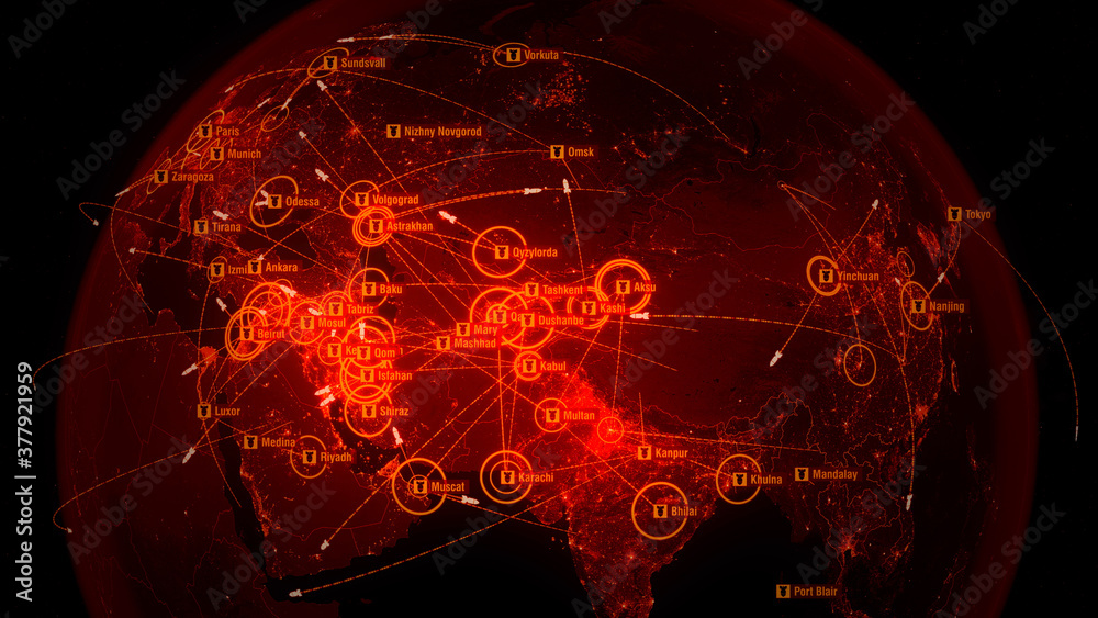Battlefield Maps. Terror Plans. Bombs Fly Between Cities in Europe and ...