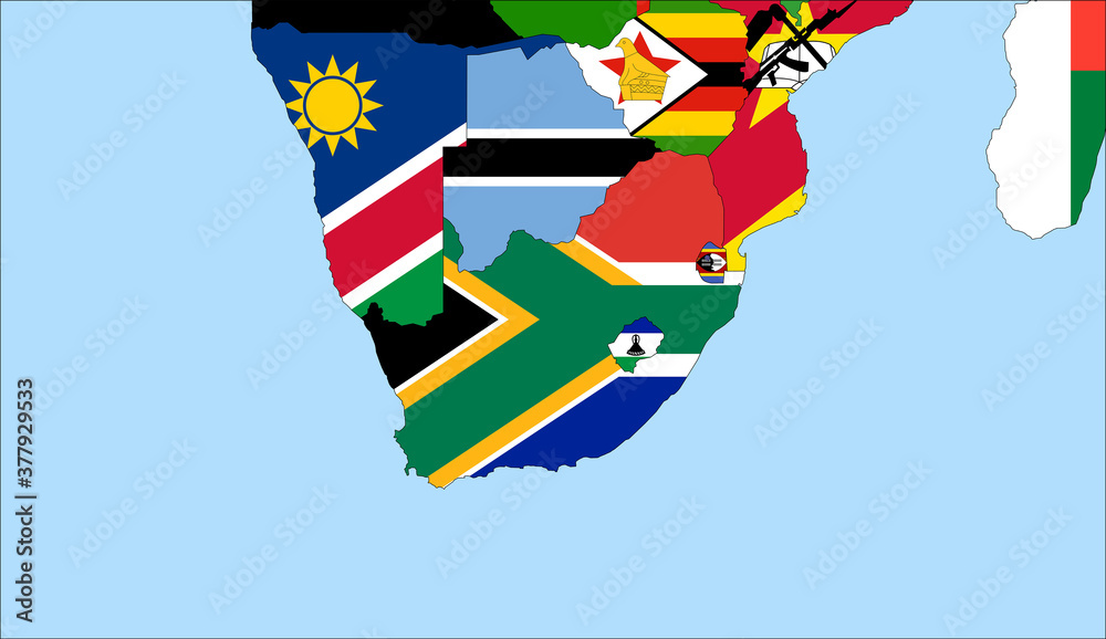 Center the map of South Africa. Vector maps showing South Africa and ...
