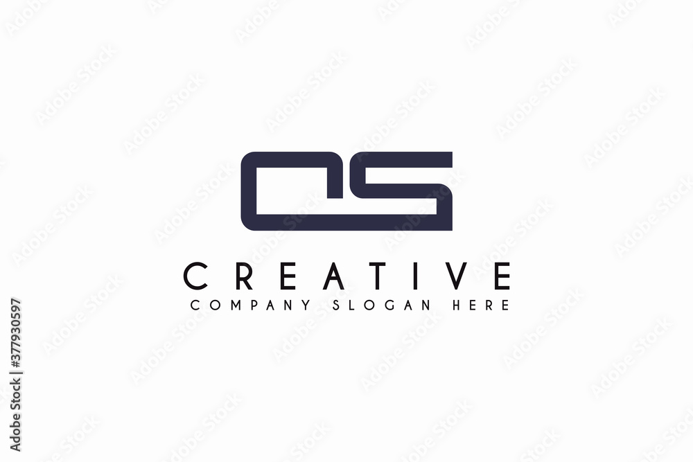 initial letter OS logo design vector inspiration. Vector business ...