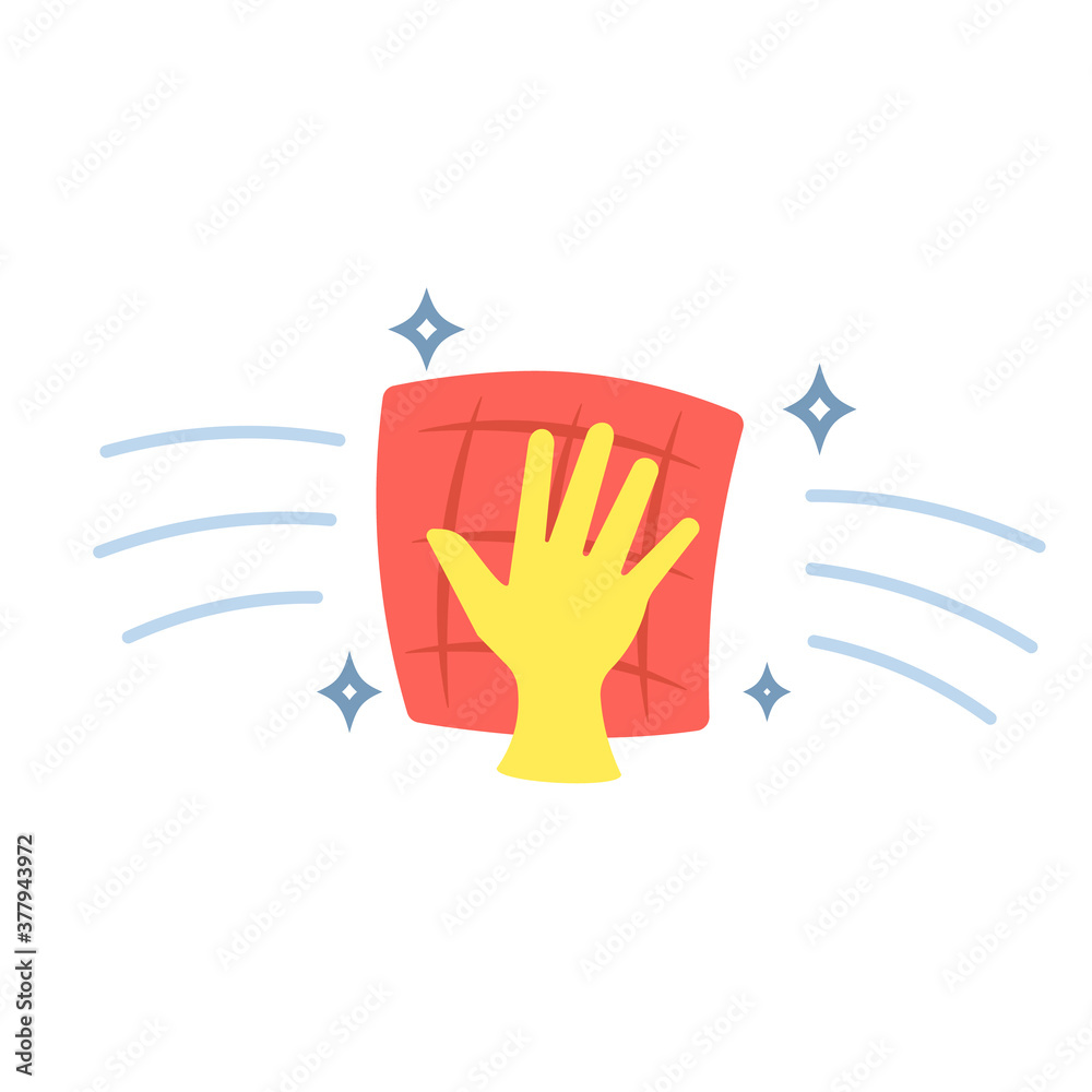 Wipe table icon. Clipart image isolated on white background. Stock ...