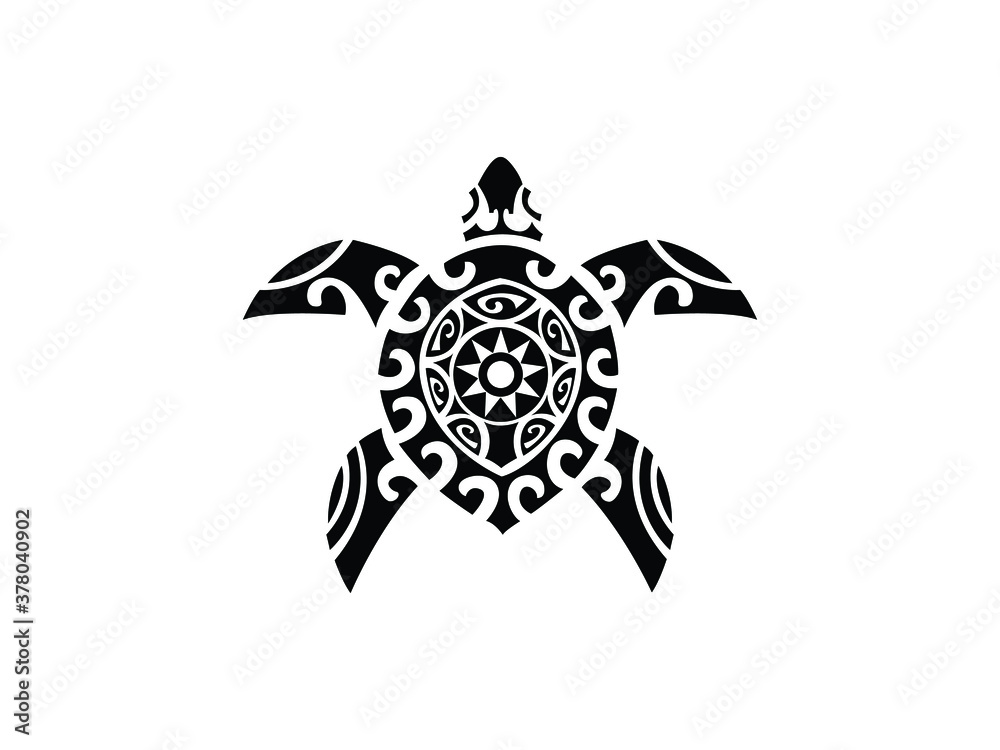 turtle tattoo Icon Vector illustration. sea turtle symbol. tortoise ...