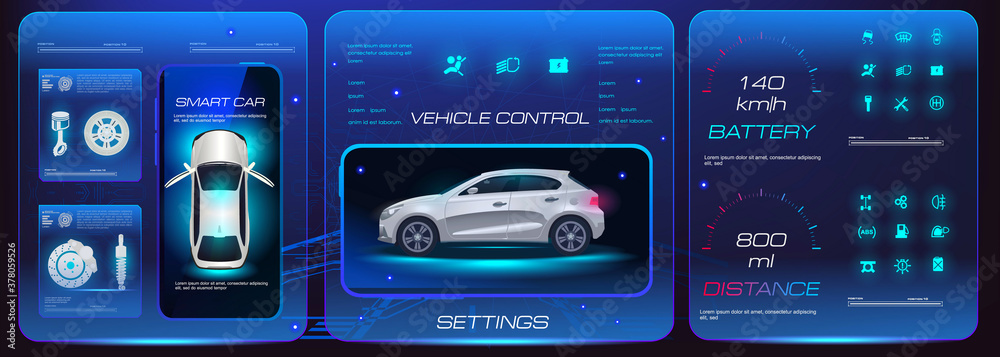 Mobile car service application design. Car settings management via ...