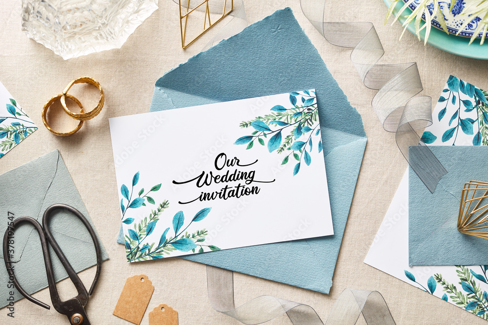Wedding invitations Stock Photo | Adobe Stock