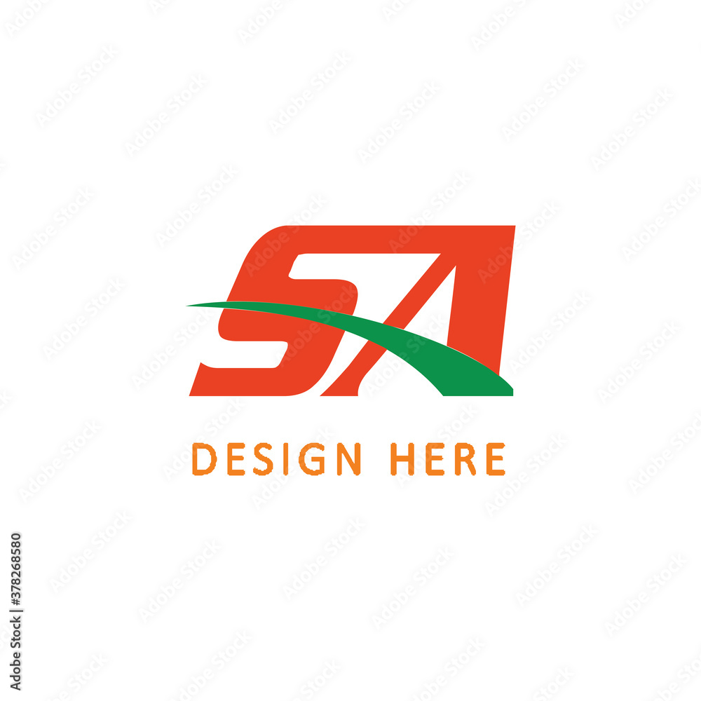 pharmacy logo composition of the letter SAis simple, easy to understand ...