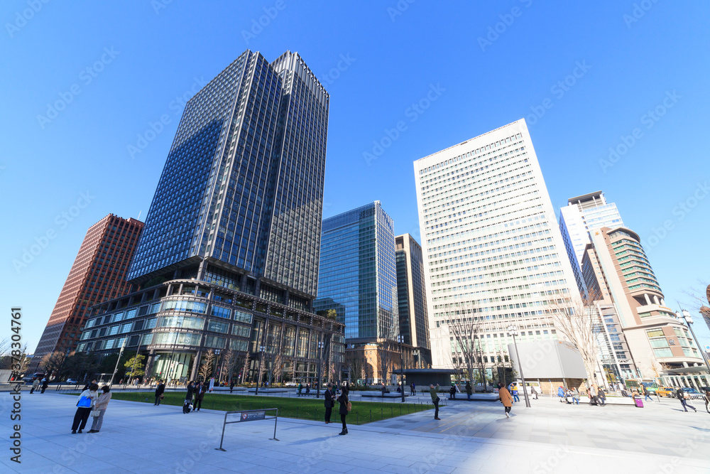 Chiyoda, Tokyo, Japan - Shin Marunouchi Building and Nihon Seimei ...