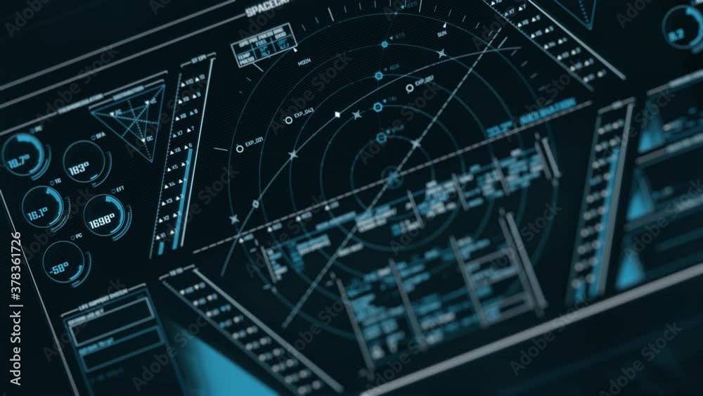 Futuristic interface/Radar/Digital perspective screen/Ultra detailed ...