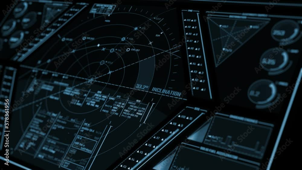 Futuristic interface/Radar/Digital perspective screen/Ultra detailed ...