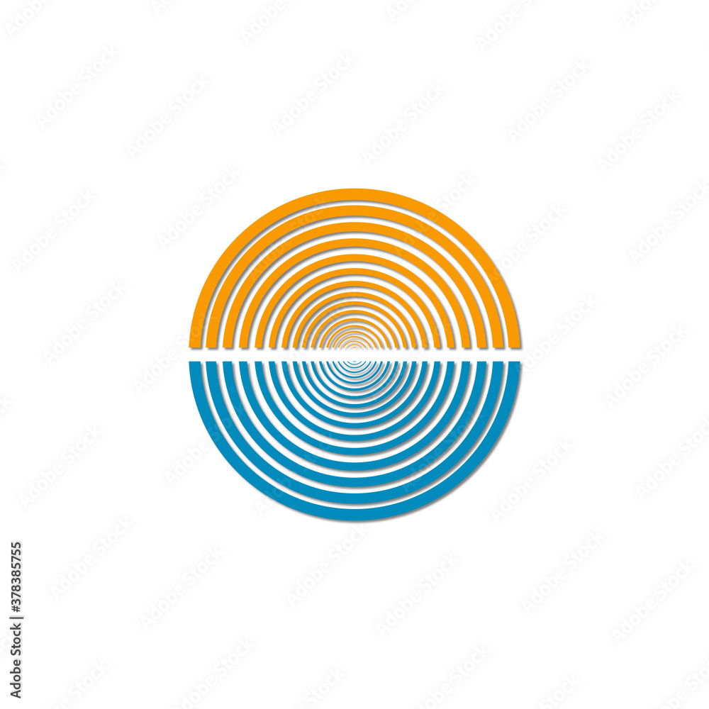 Logo design material. logo design material with abstract shapes. modern ...