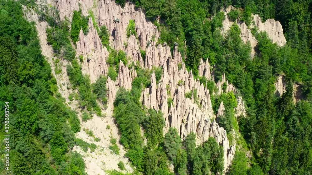 Earth Pyramids of Ritten in south Tyrol in Italy. Beautiful natural ...