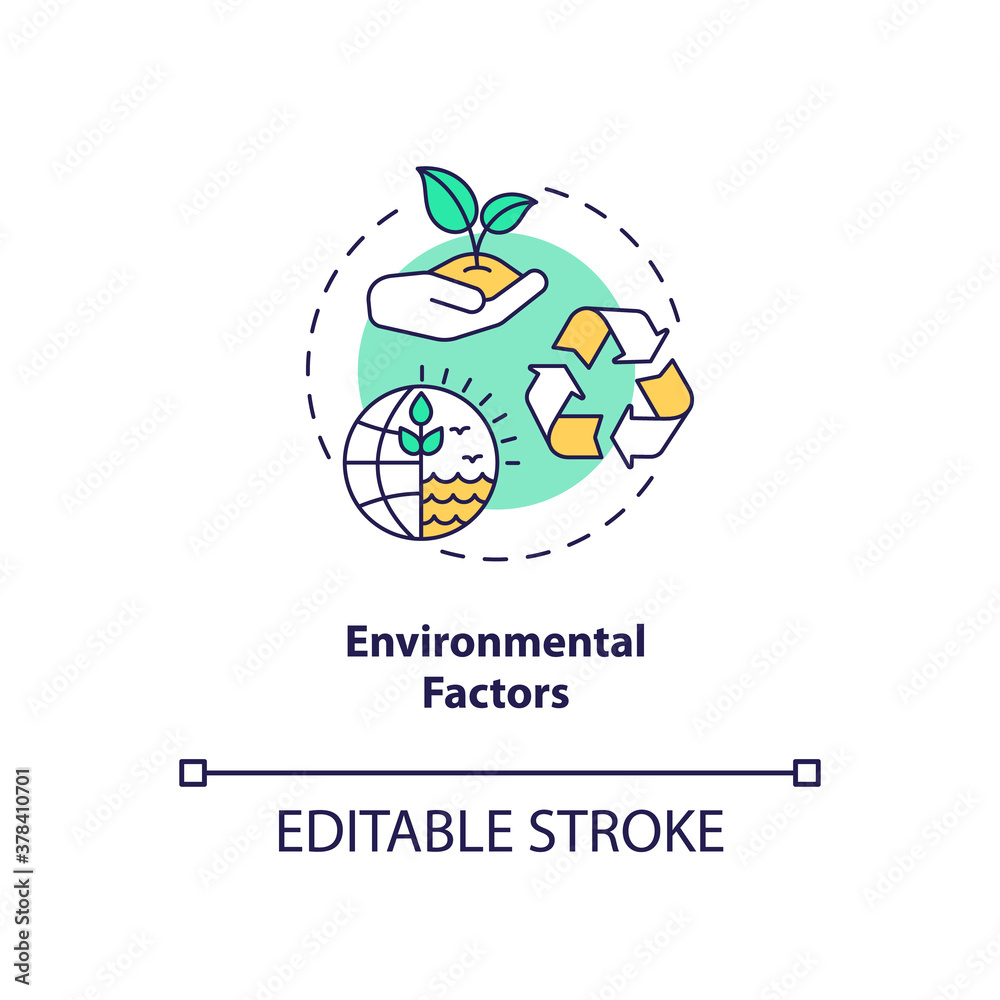 Environmental factors concept icon. PESTEL analysis. Cooperation with ...
