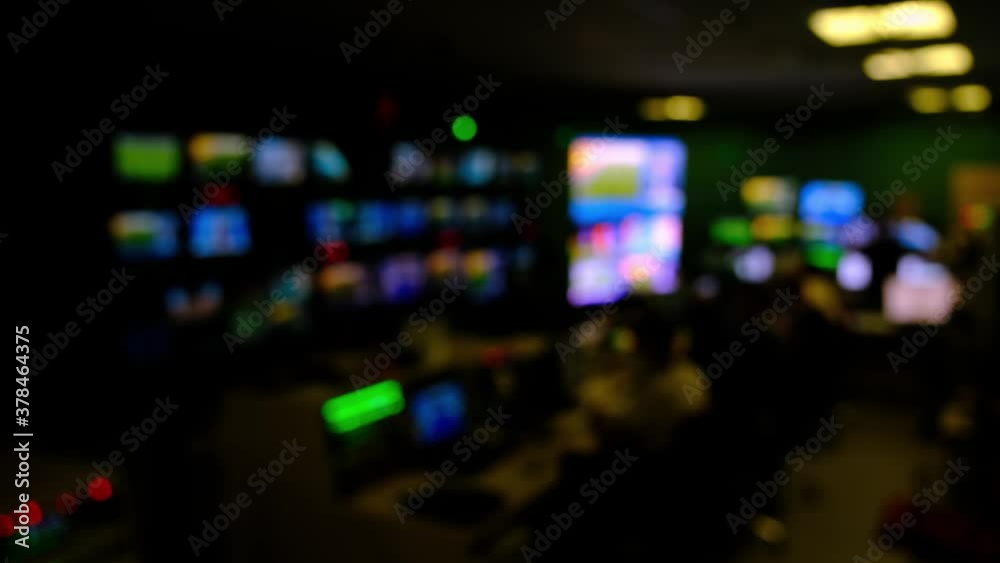 Professional sound engineer's console. Television Broadcast, working ...