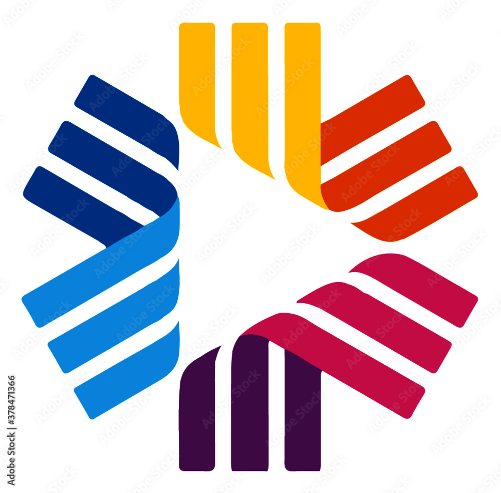 Logo de colores Stock Vector | Adobe Stock