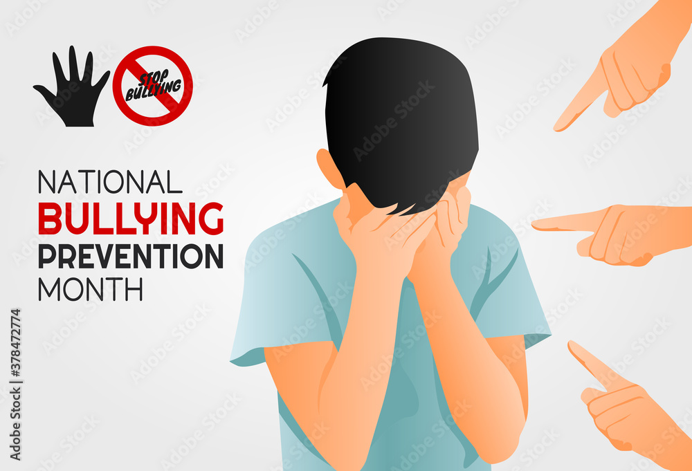 Vector graphic of national bullying prevention month good for national ...
