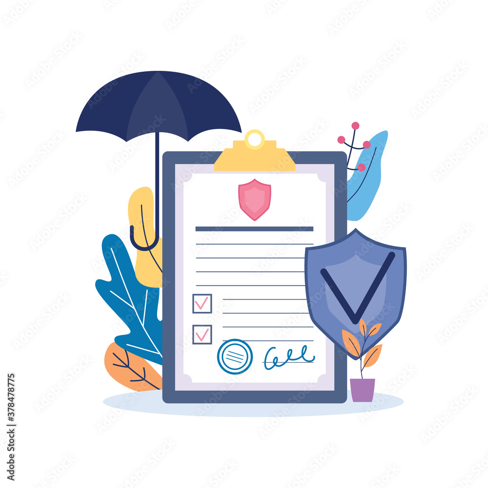 Insurance Document Clip Art
