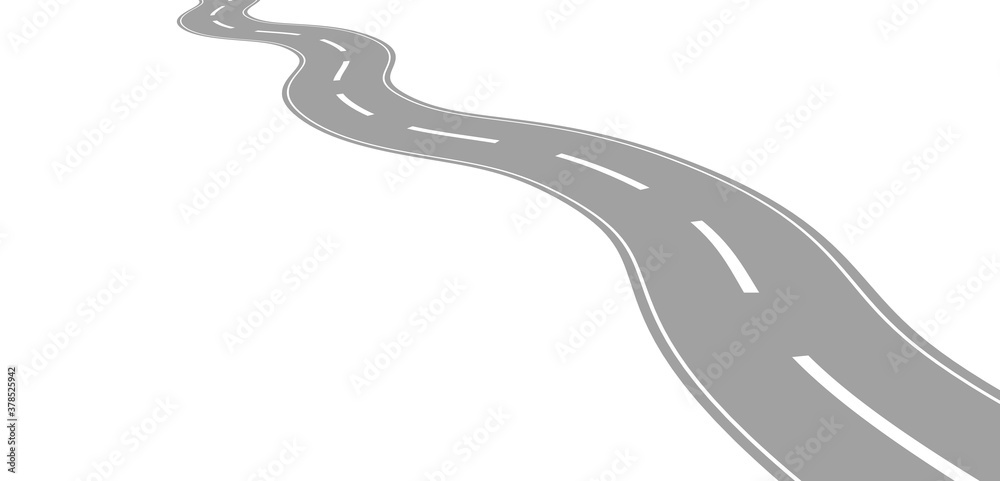 sfondo, strada, curve, viaggio Stock Vector | Adobe Stock