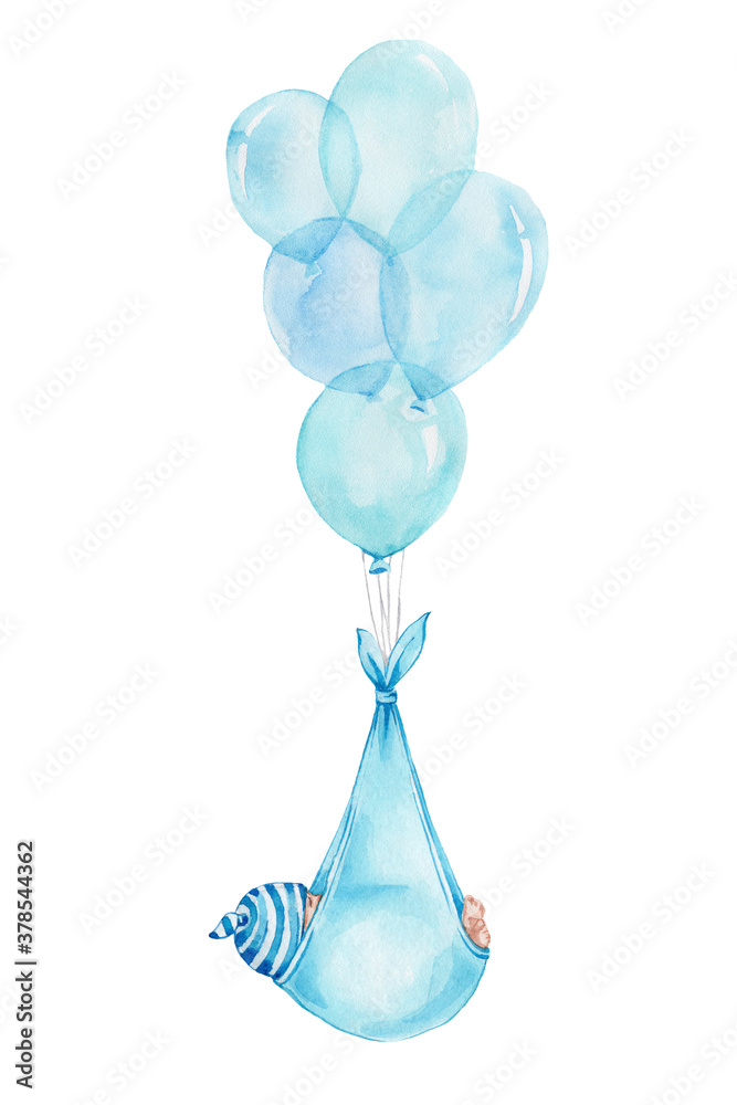 Baby Blue Balloons