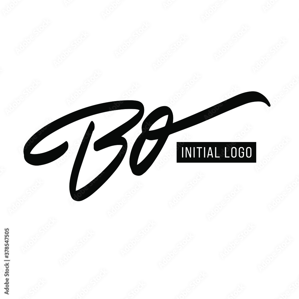 Initial BO Letter Logo With Creative Modern Business Typography Vector ...