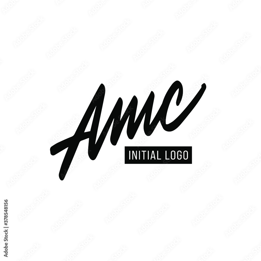 Initial AMC Letter Logo With Creative Modern Business Typography Vector ...