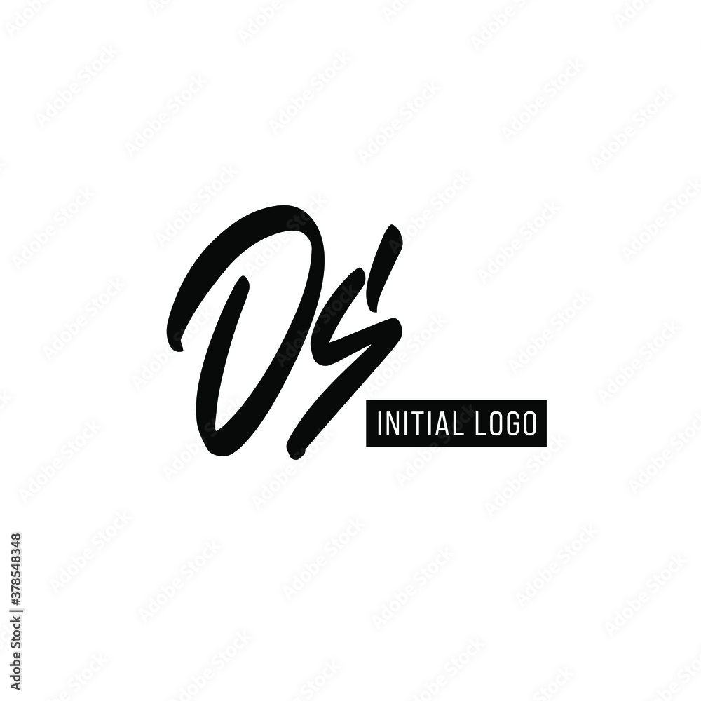 Initial DS Letter Logo With Creative Modern Business Typography Vector ...