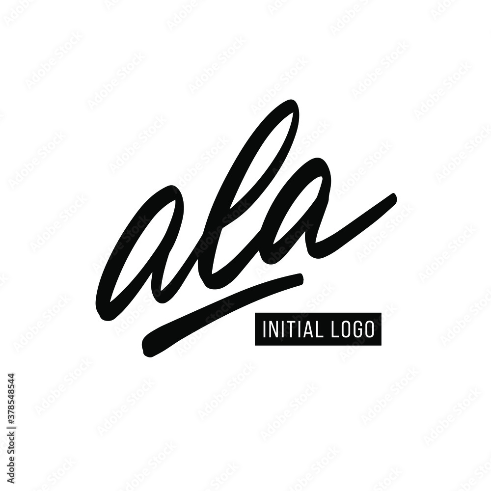 Initial ALA Letter Logo With Creative Modern Business Typography Vector ...