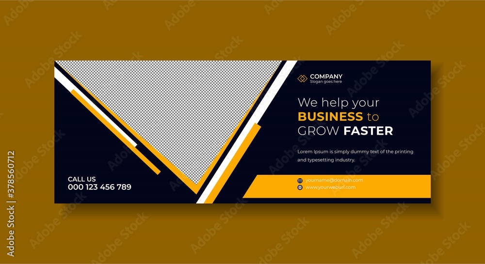 Corporate Facebook cover template, social media banner,web banner ...