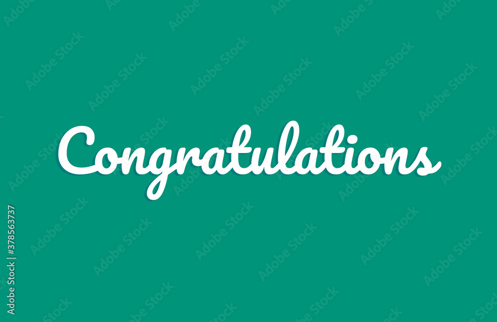 Congratulations text vector image, Congratulations Stock Vector | Adobe ...