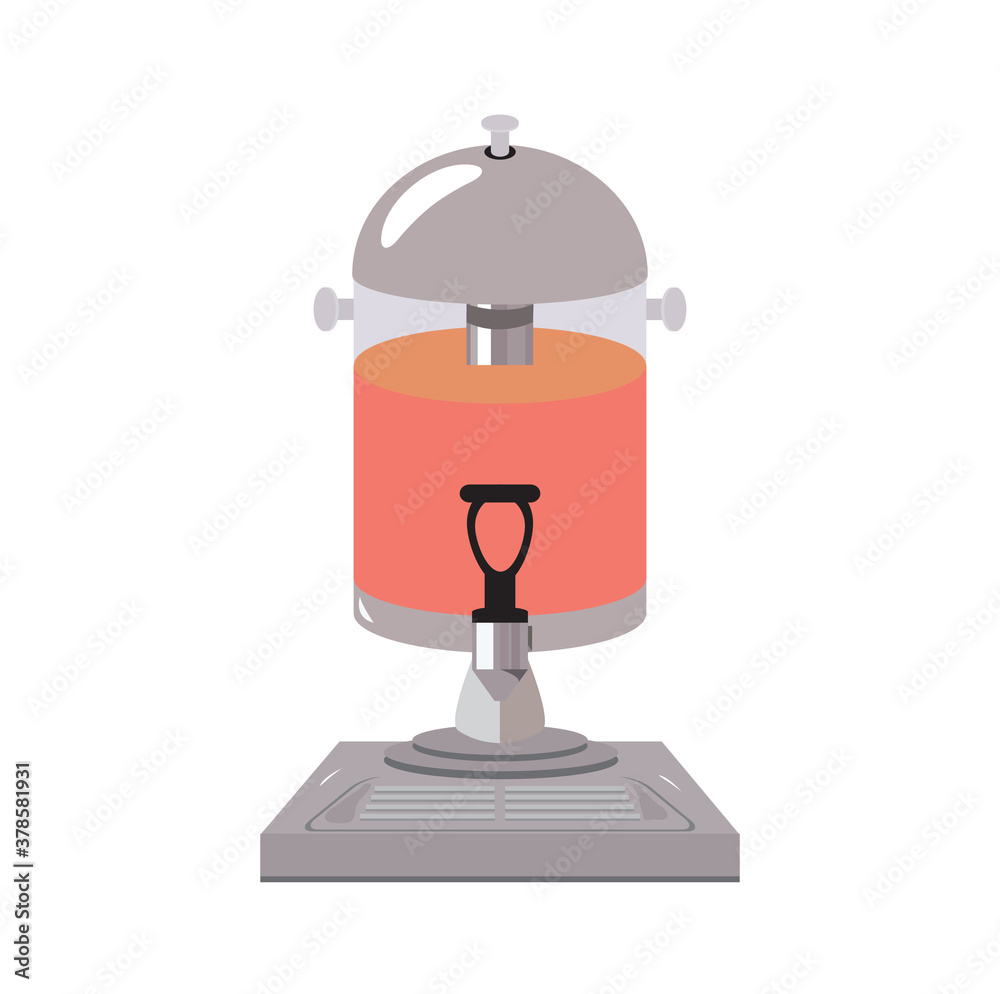 juice dispenser Machine vector illustration Stock Vector | Adobe Stock