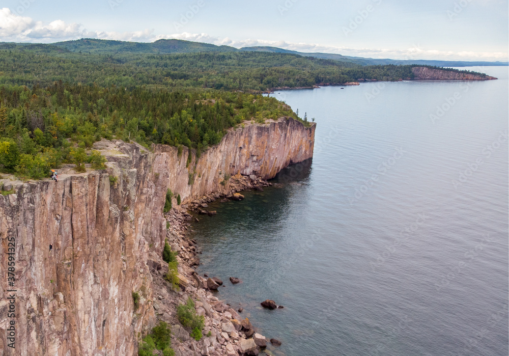 View of Palisade Head along the North Shore of Lake Superior in ...