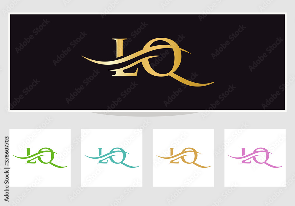 Initial LQ letters logo Modern Trendy. LQ Logo design for business ...