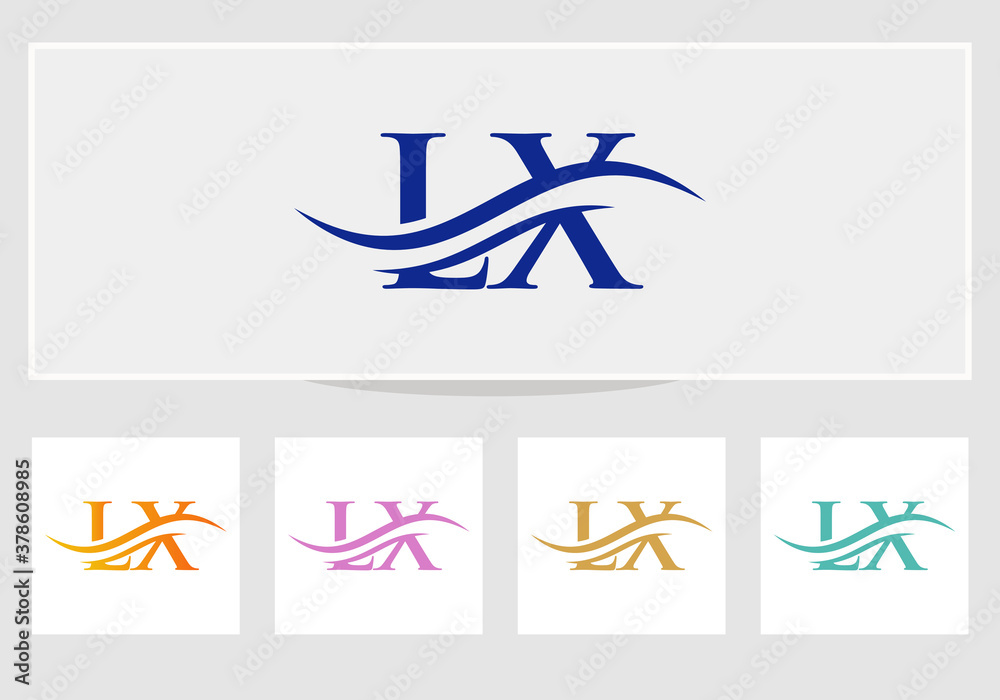 Initial LX letters logo Modern Trendy. LX Logo design for business ...
