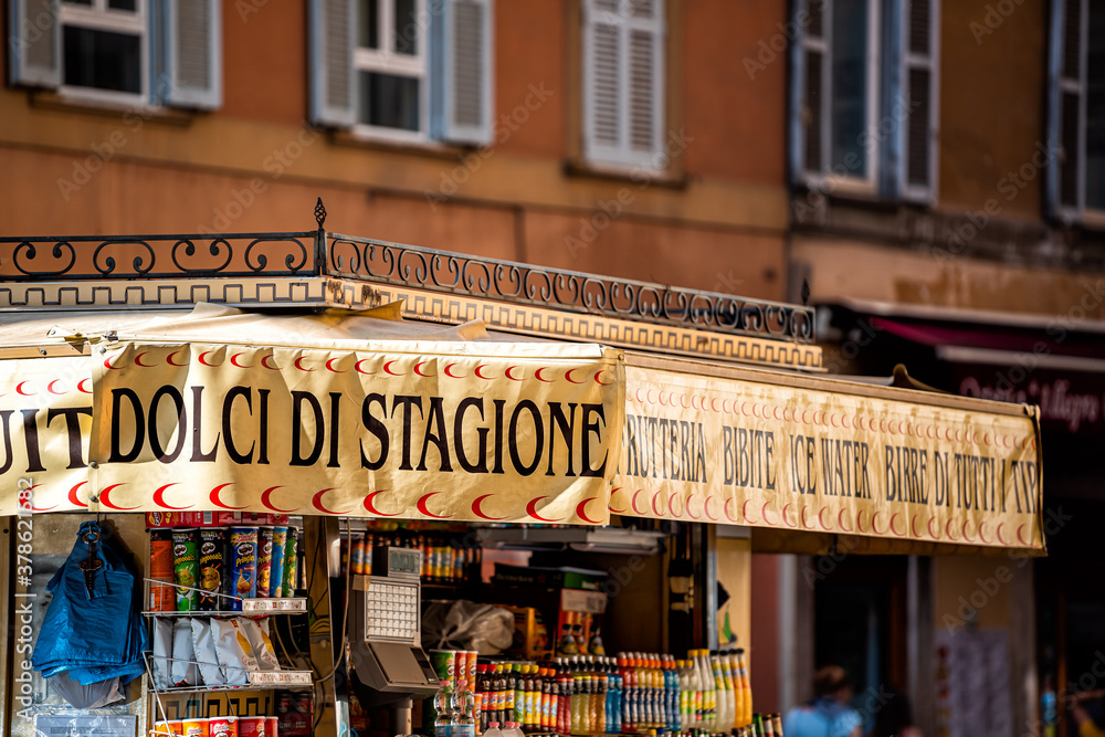 Rome, Italy - September 4, 2018: Italian street outside in city with ...