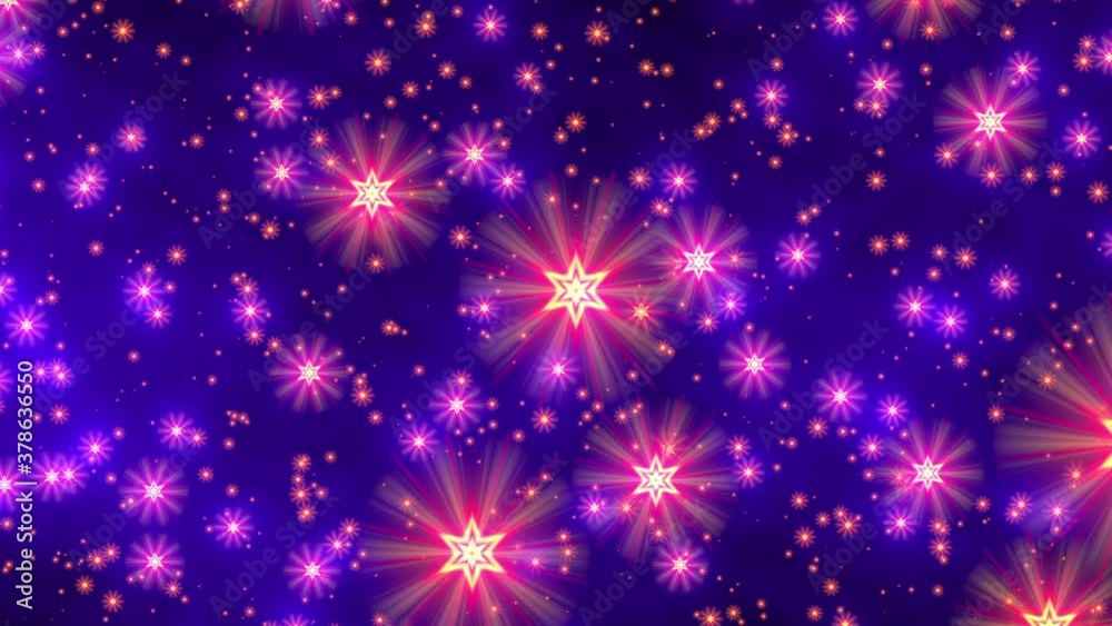 Blue purple david stars flight starfield background loop vídeo de Stock ...