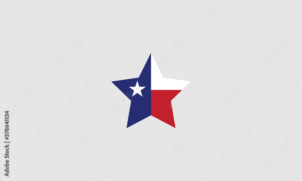 Texas flag star vector illustration Stock Vector | Adobe Stock