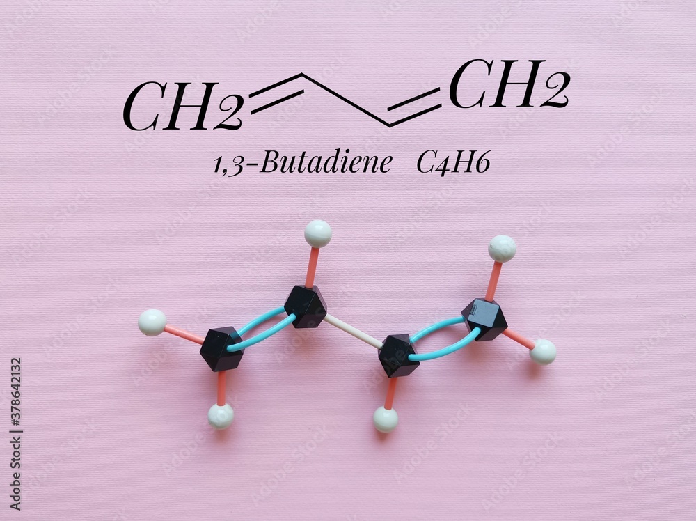 Foto de Structural chemical formula and molecular structure model of 1 ...