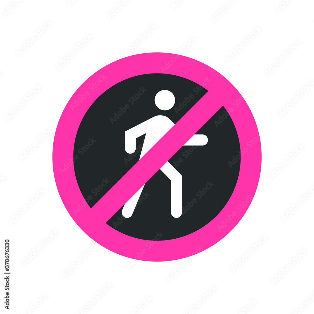 no entry area sign, restricted area sign Stock Vector | Adobe Stock
